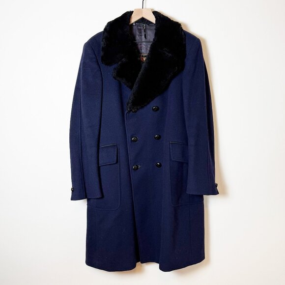 Cortefiel | Jackets & Coats | Vintage Cortefiel Coat Mens Pea Coat Wool ...